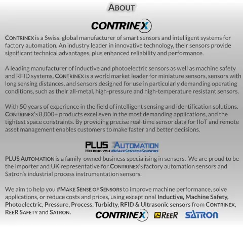Contrinex SMART Inductive Sensors